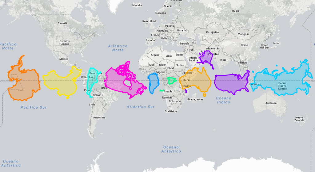 Conoce el tamaño real de los países | ¿Necesitas ayuda?